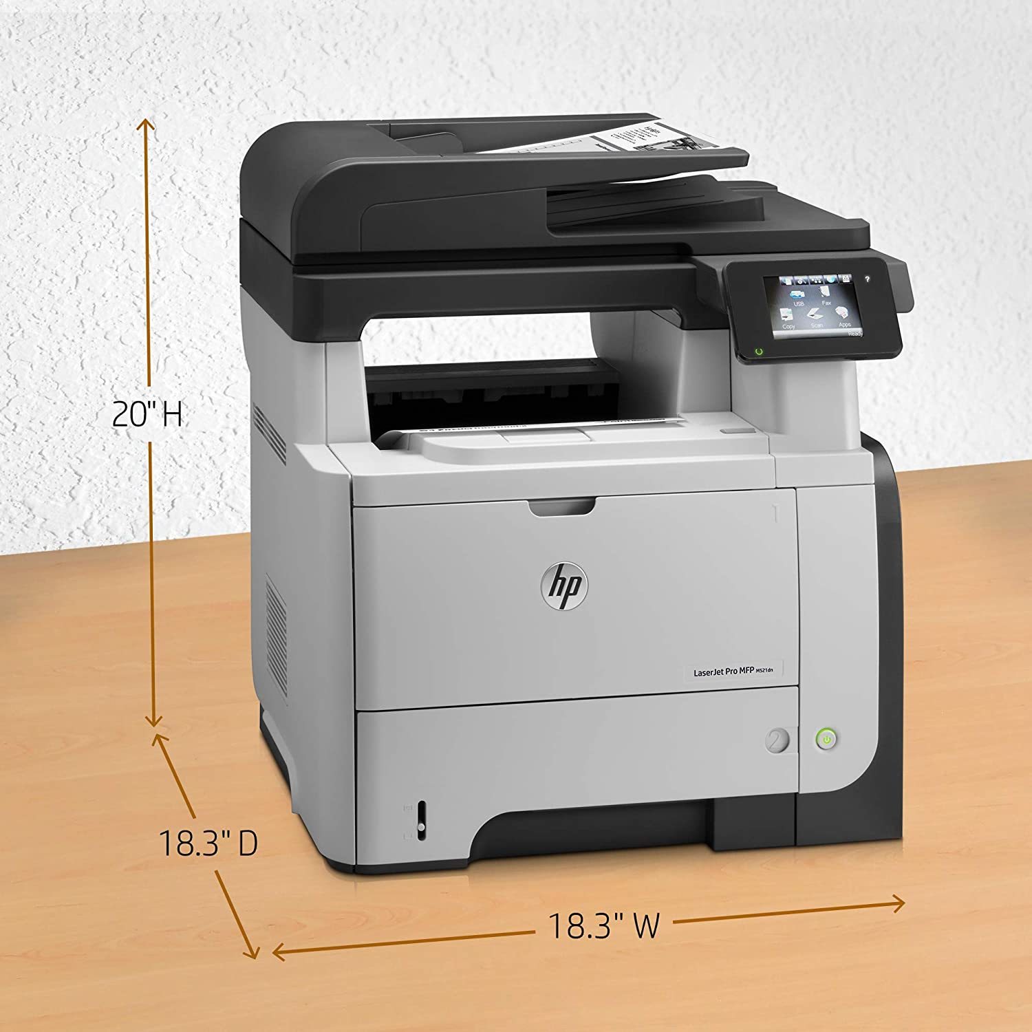 HP Laserjet Pro M521dn All-in-One Monochrome Laser Duplex Printer ...