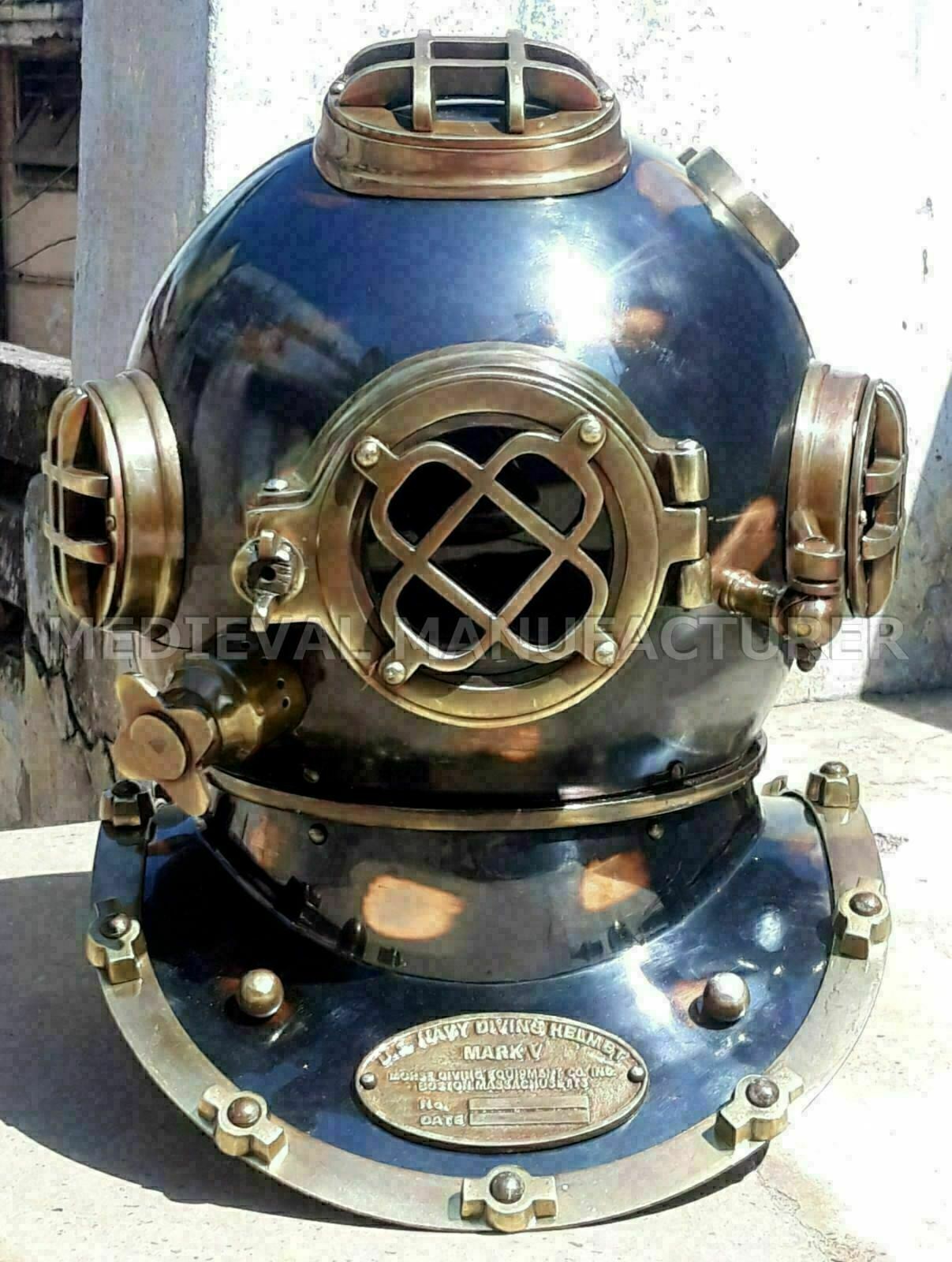 Antique 18" Diving vintage BOSTON MARK V U.S Navy Deep Sea Divers ...