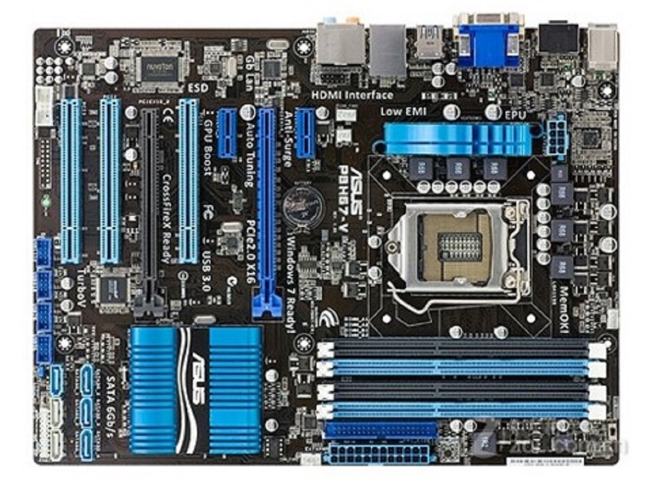 LGA 1155 original motherboard for ASUS P8H67-V DDR3 LGA 1155 for I3 I5 ...
