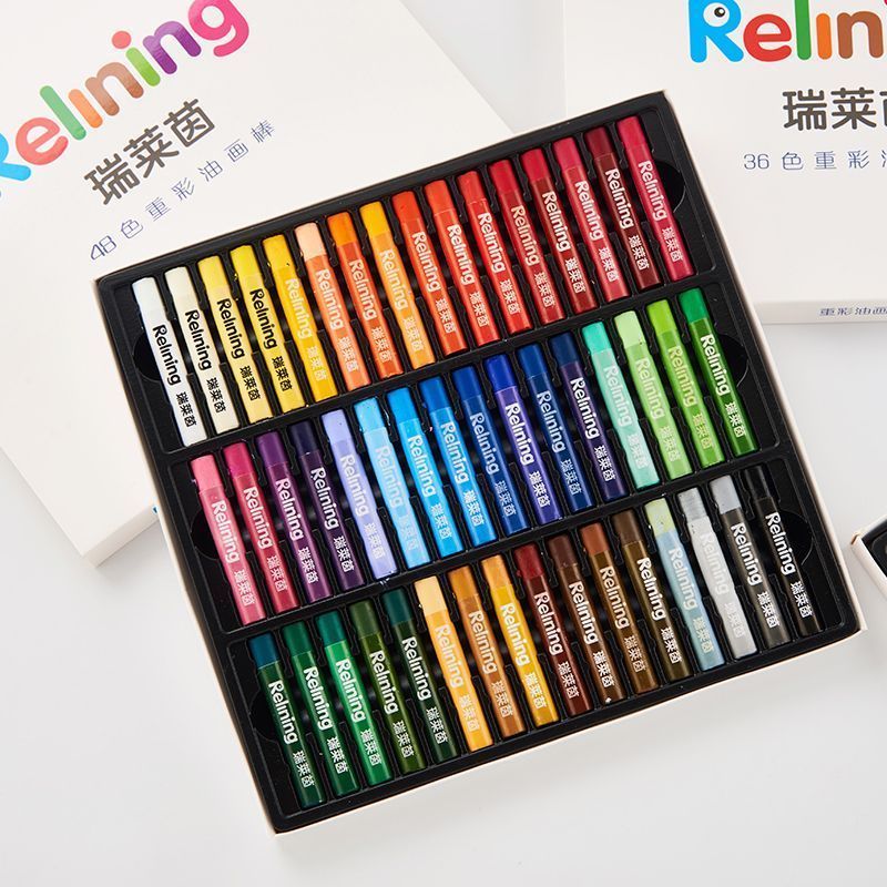 Acrylic Heavy Oily Oil Painting Stick Colorful Child Crayon Kit Brush ...