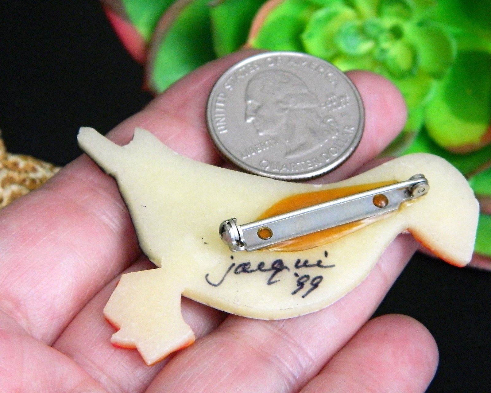 Puffin Bird Brooch Pin Polymer Clay Alaskan Artist Jacqui Ertischek ...