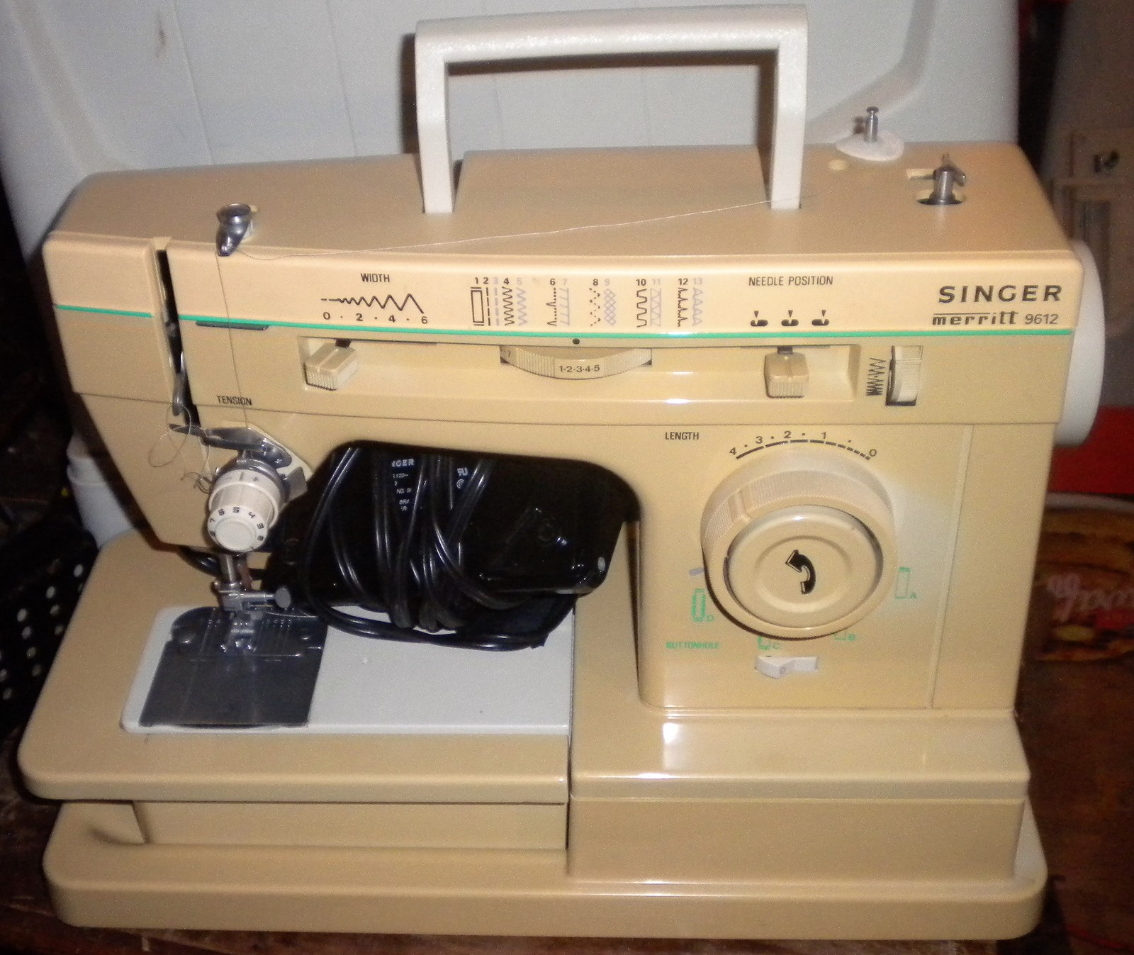 Singer Merritt 9612 Bobbin Winder Assembly #531767 w/Torsion Spring ...