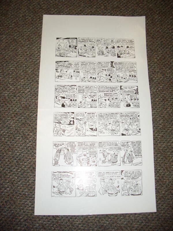 POGO-WALT KELLY-NEWSPAPER COMIC PROOF SHEET-5/16/1955 - Original Comic Art