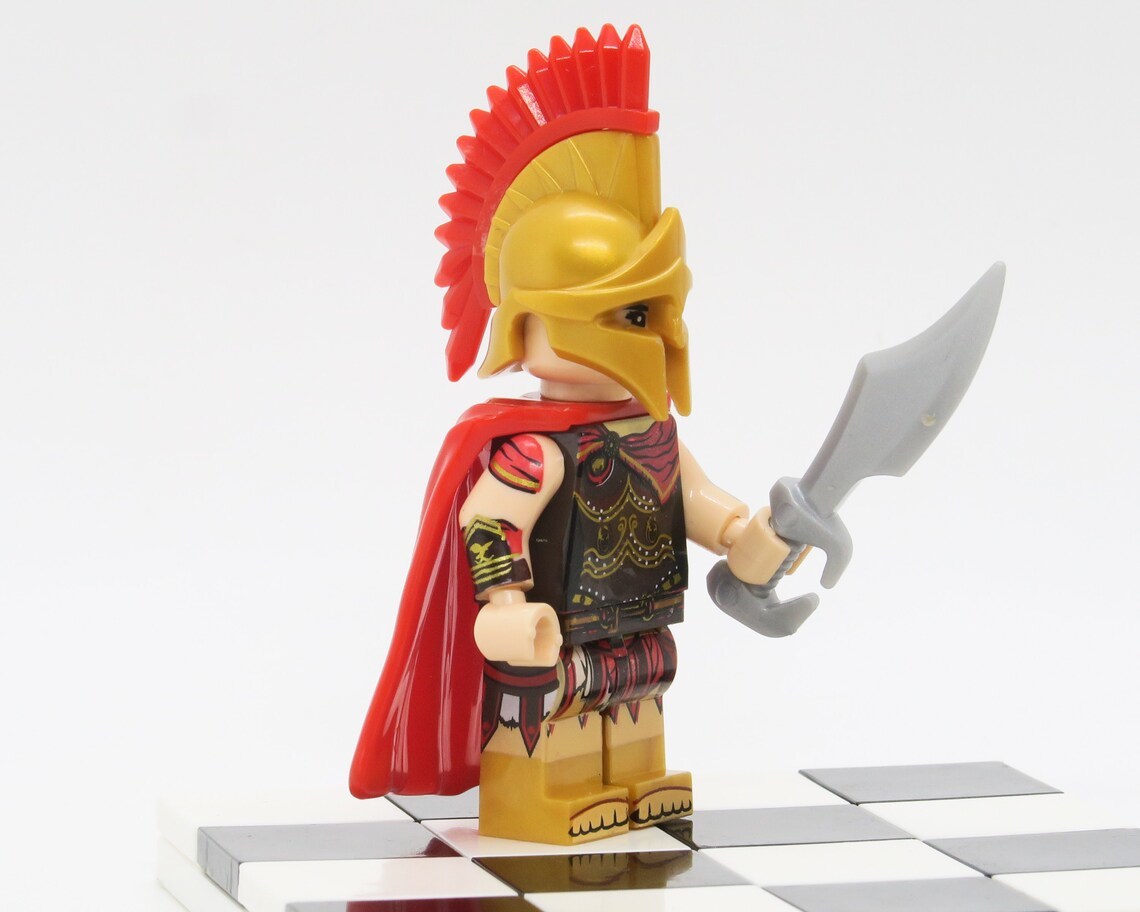 Ancient Greeks Sparta Spartan female Warrior Minifigures Weapons and ...
