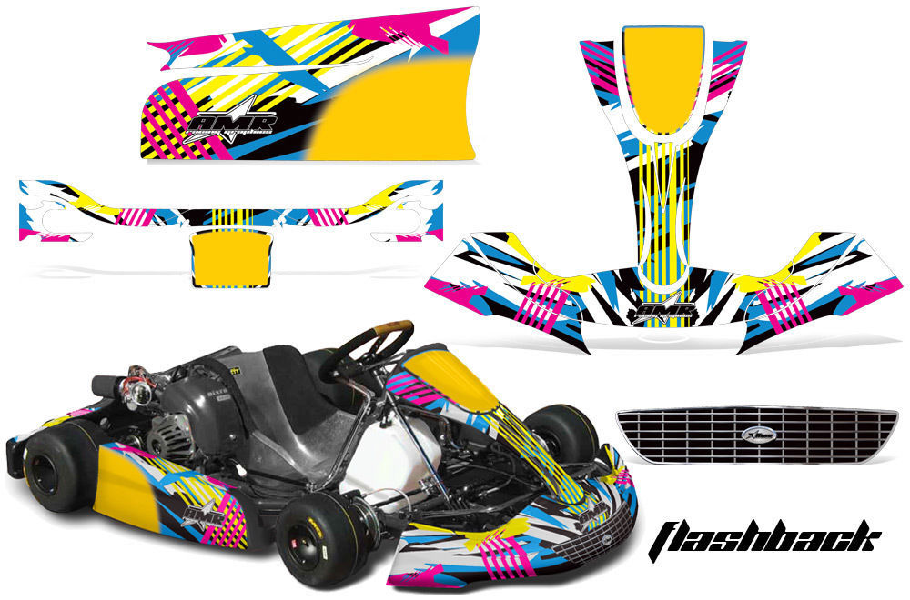 AMR RACING KART GRAPHIC KIT RIGHETTI RIDOLFI XTR14 RR STICKER - 80'S ...