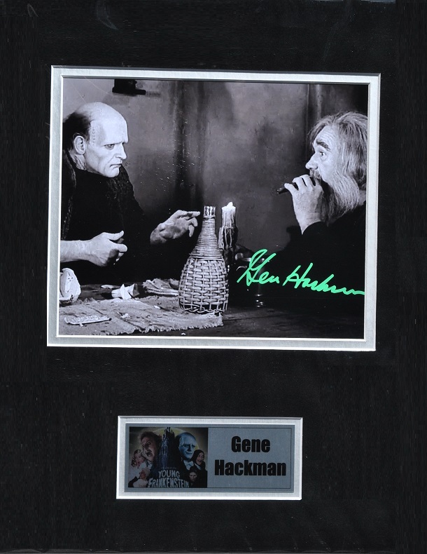 GENE HACKMAN AUTOGRAPHED PHOTO - YOUNG FRANKENSTEIN w/COA - Photographs