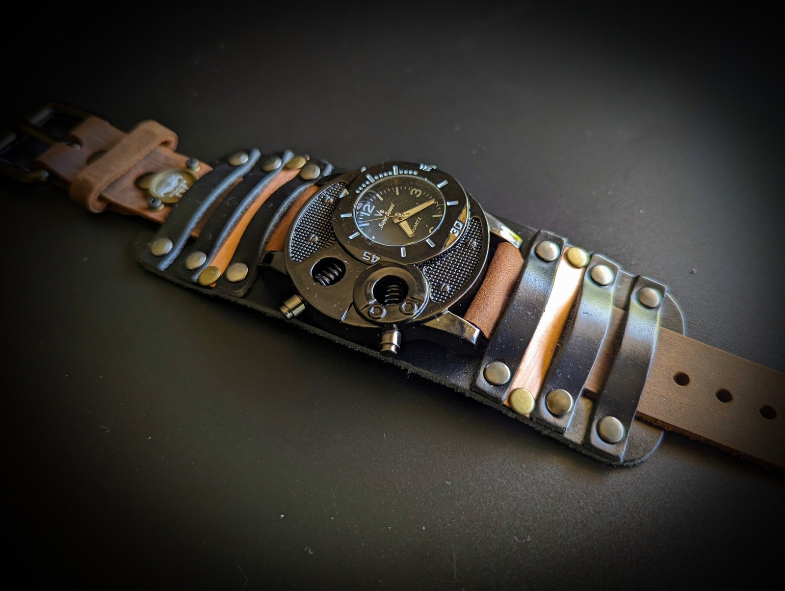 Unique STEAMPUNK WRISTWATCH CUFF - Steampunk Bracelet, Steampunk Cuff ...