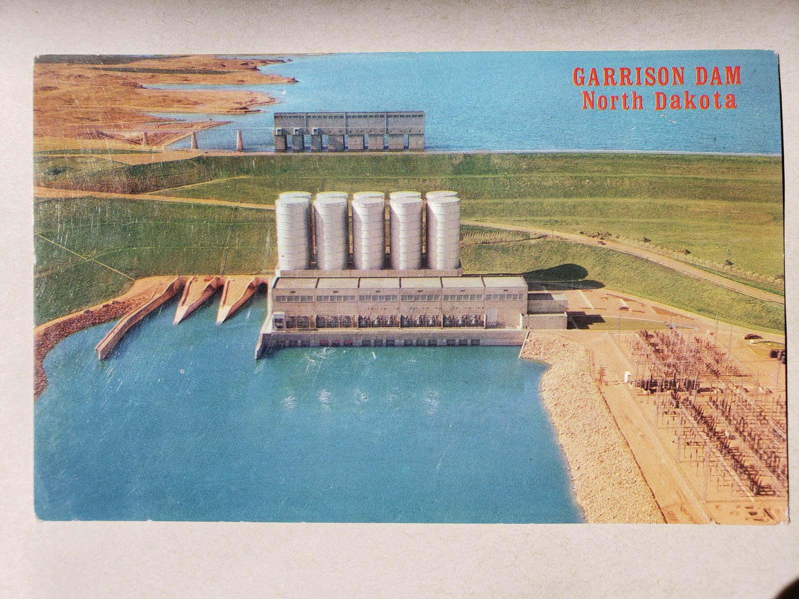 Vintage Postcard - Garrison Dam North Dakota - Montana Postcard Co ...