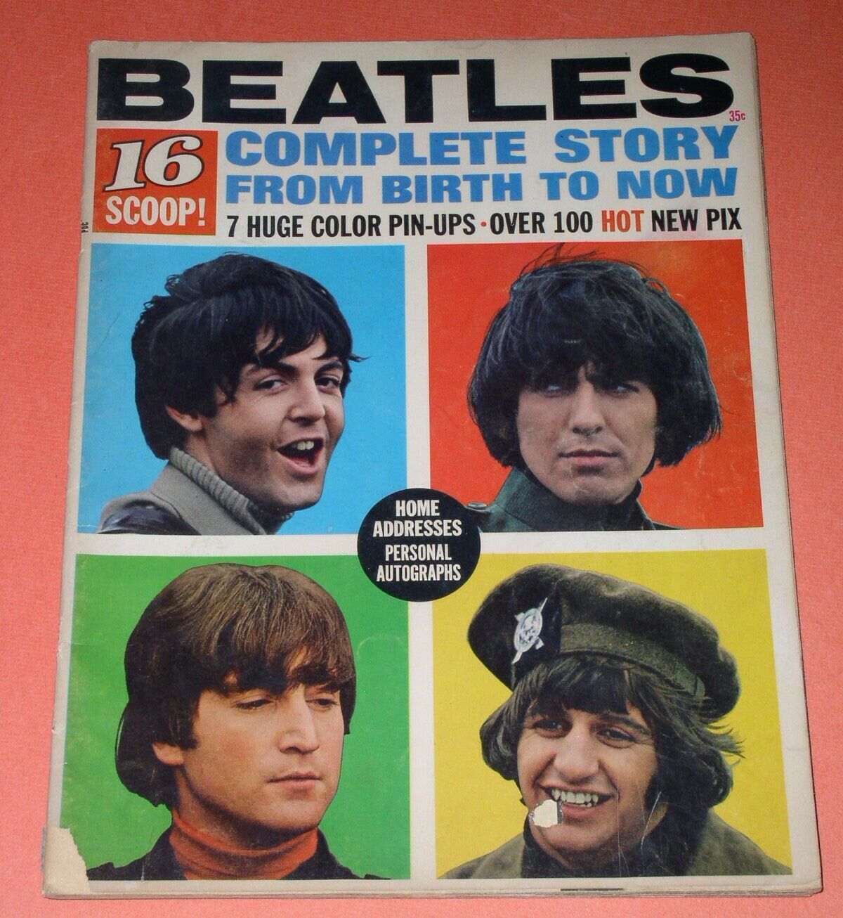 The Beatles 16 Magazine Complete Story From Birth To Now Vintage 1965 ...