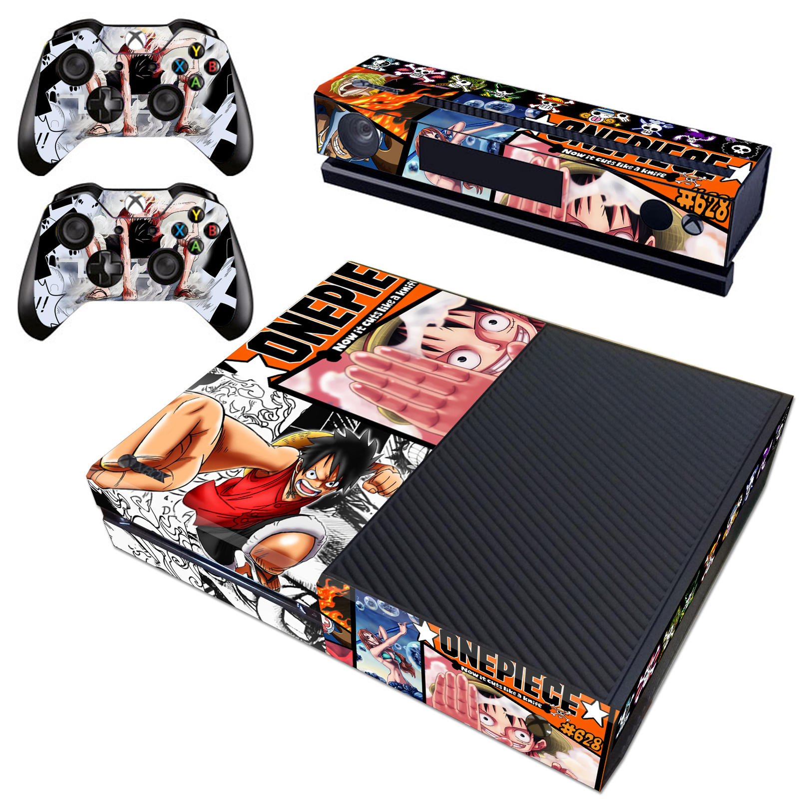 Xbox one Kinect Controllers Decal Vinyl Skin Anime One Piece Luffy ...