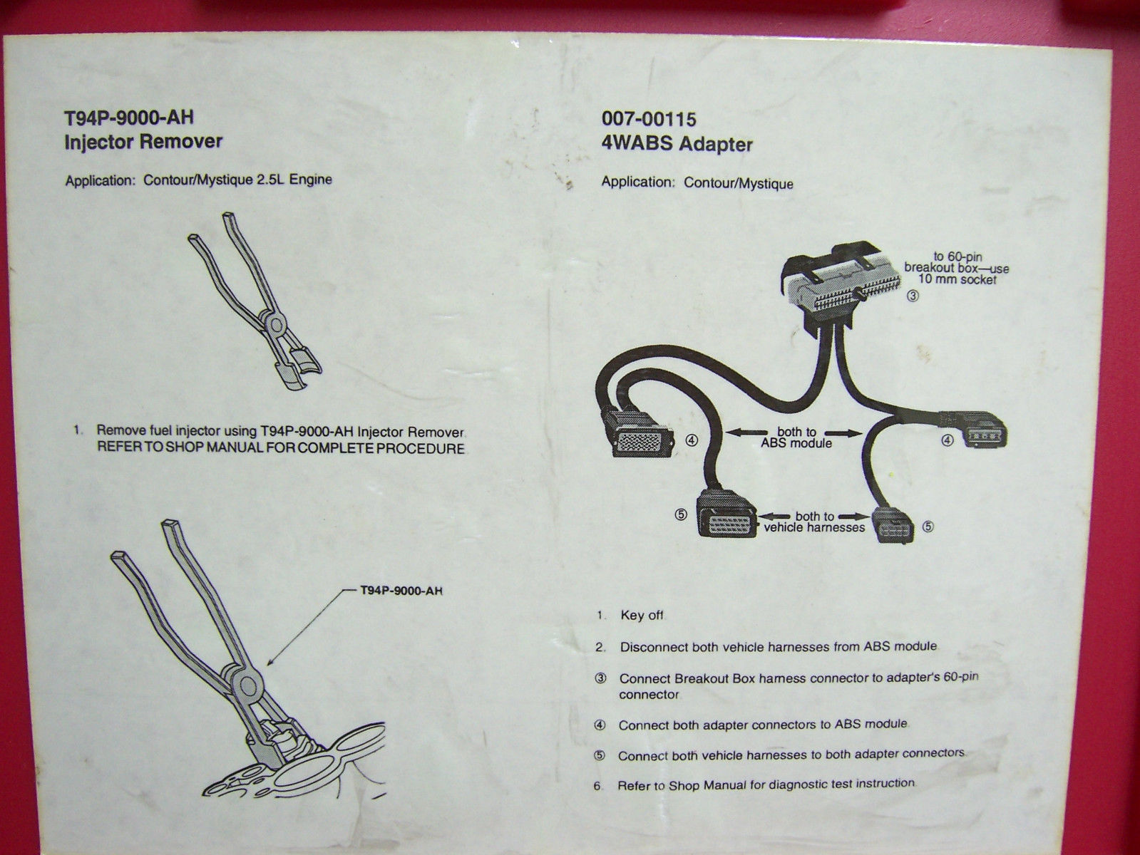 Ford Rotunda Special Service Repair Tool Set Tkit-1994-FH/FLMH AS IS ...