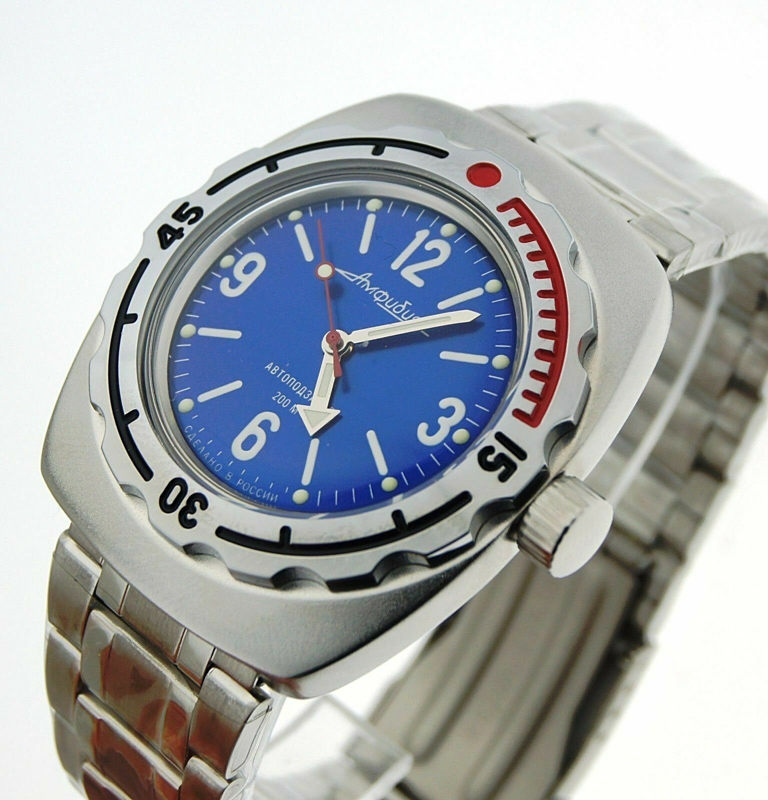 Vostok Amphibian 090914 /2415 Russian Military Watch Auto Divers 200m ...
