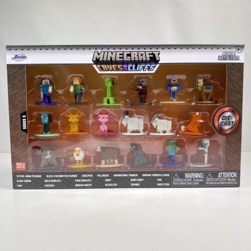 Minecraft Series 8 Caves & Cliffs Set Of 18 Diecast Figures By Jada ...