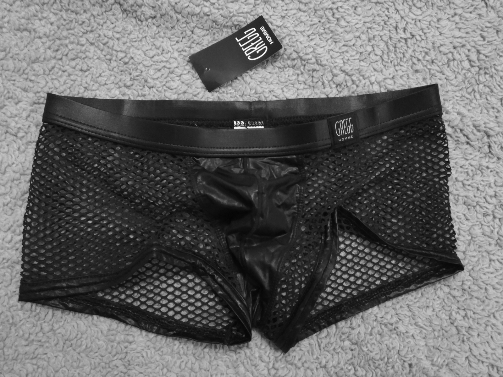 Gregg Homme Beyond Doubt Mesh Boxer Briefs Black New Rare Gay Interest Underwear