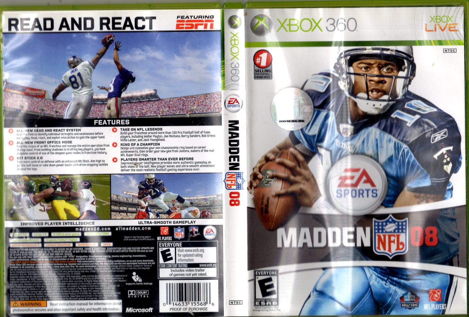 Xbox 360 - Madden NFL 08 - Video Games