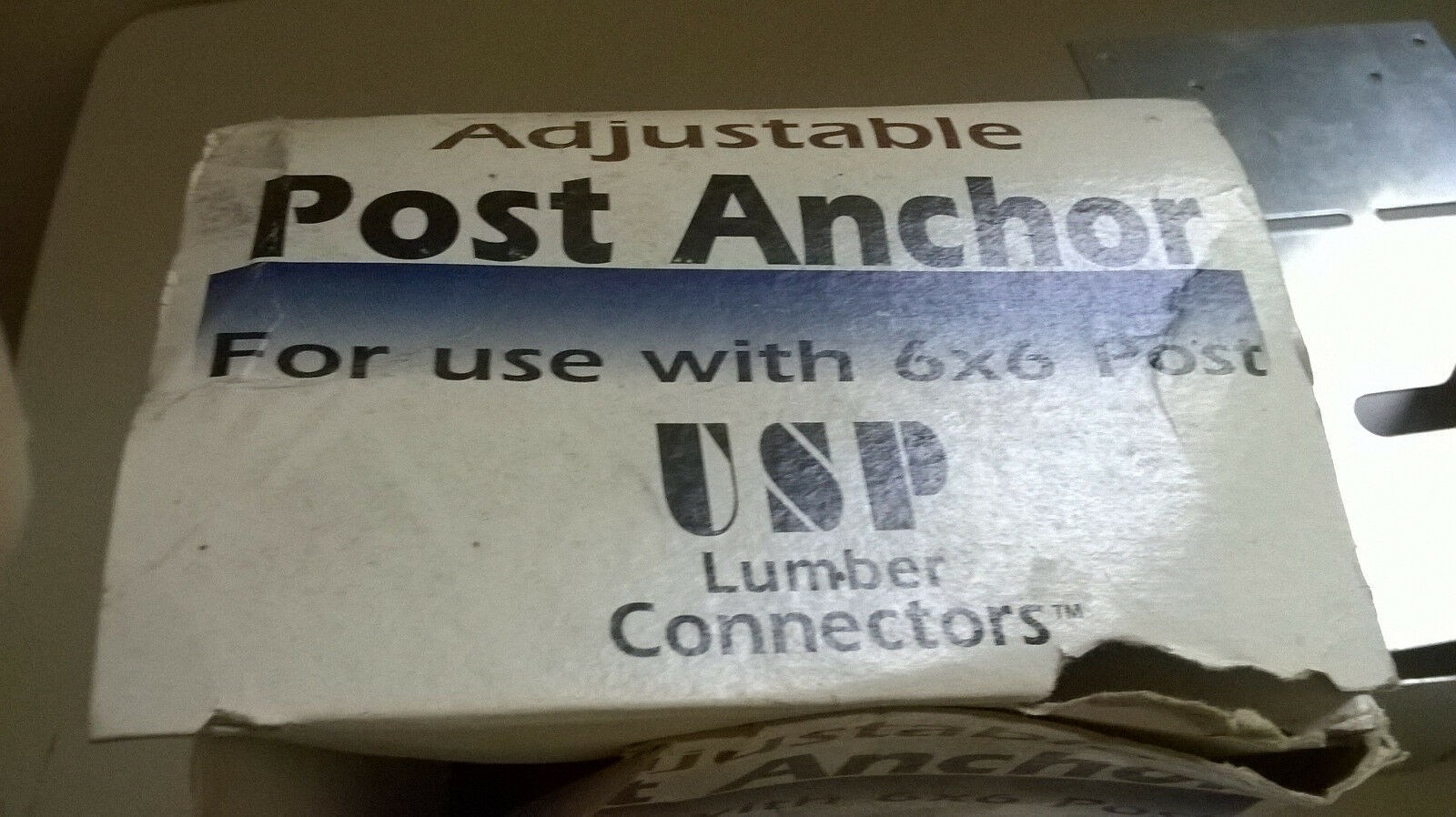 USP Lumber PA66-DP Post Anchor 4-sided 6x6 w/Display Box 18 ga 505 ...