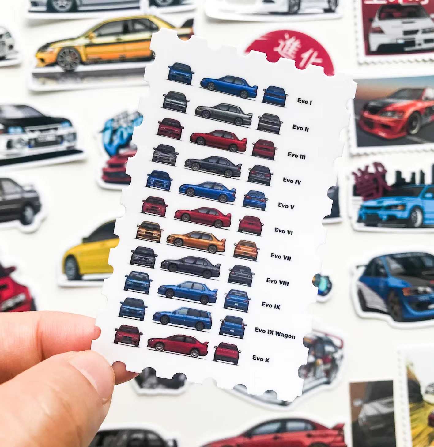 Mitsubishi Lancer Evolution EVO3 EVO4 6 7 8 9 10 Vinyl Stickers JDM ...