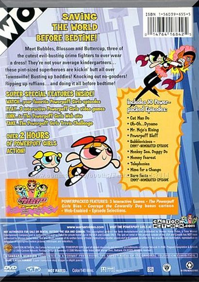 DVD - The Powerpuff Girls: Powerpuff Bluff (2000) *Includes 10 Classic ...