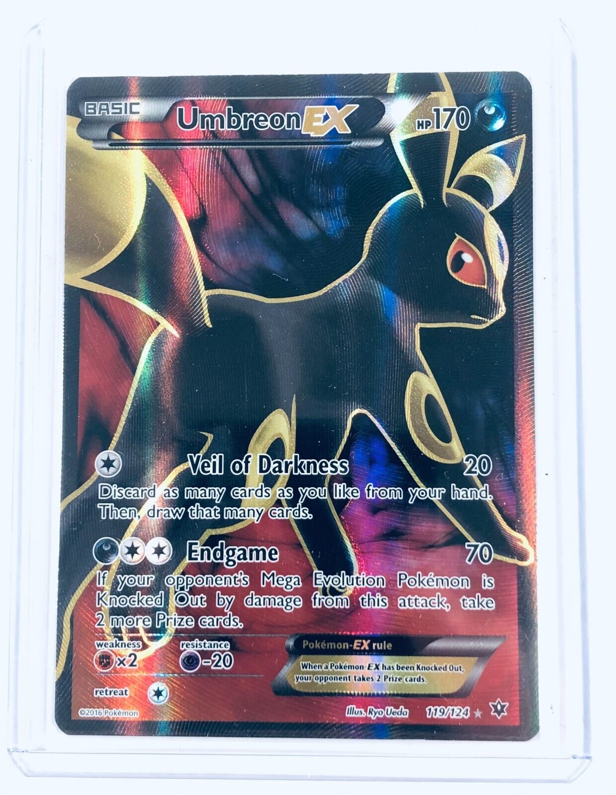 Pokémon TCG Umbreon-EX Fates Collide 119/124 Holo Full Art - CCG ...