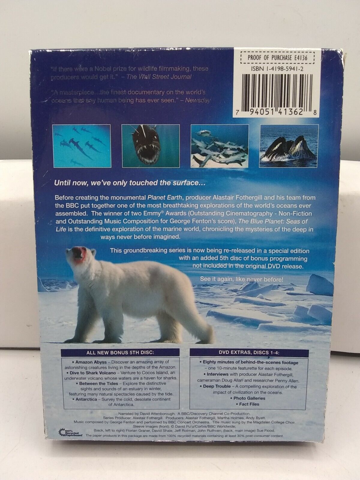 The Blue Planet Sea of Life 5 Disc Special Edition 2001 DVD - DVDs & Blu-ray Discs
