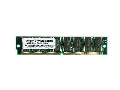16MB FPM MEMORY NON-PARITY 60NS SIMM 72-PIN 5V 4X32 GOLD LEADS - Memory ...