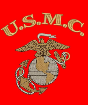 USMC Marines EGA 3sizes digitized filled embroidery design Digital ...