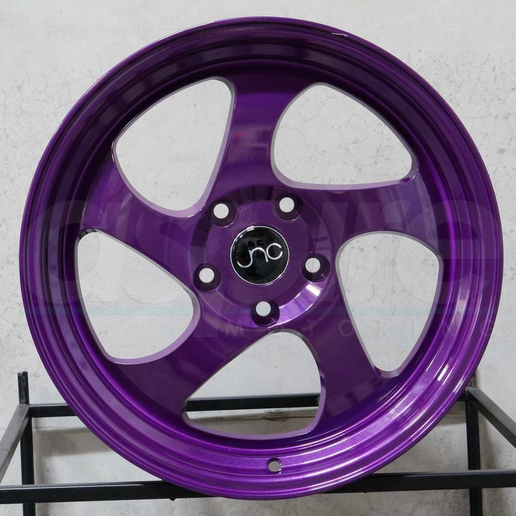 17x9 JNC 034 5x112 25 Candy Purple Wheel New set(4) - Wheels