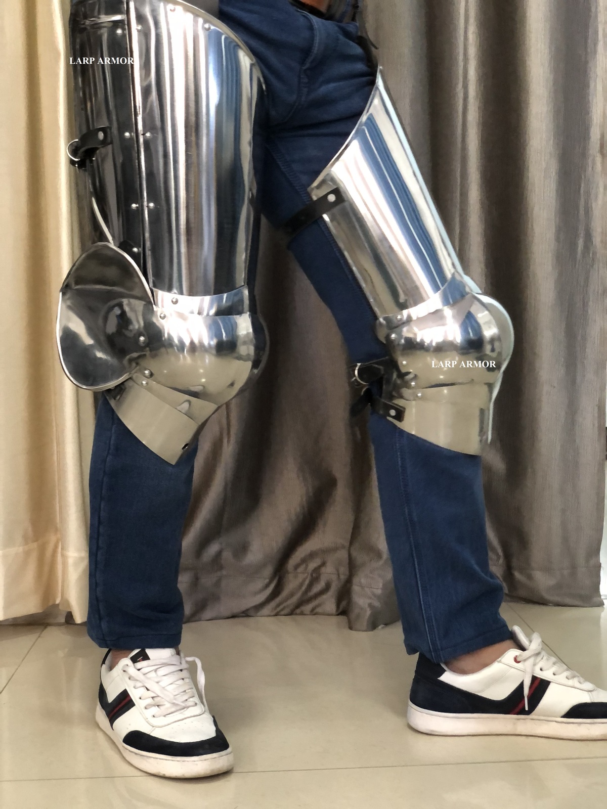 NauticalMart SCA Combat Leg Armor, Plate Legs, Cuisses With Poleyns ...