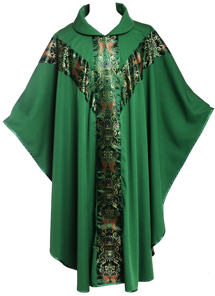 Blessume Green Chasuble Catholic Church Father Priest Mass Vestments