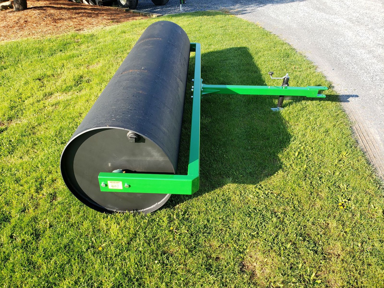 10 Ft. Turf Leveling Roller Heavy Duty Sod 30" Diameter 3/8" Wall 1.75 ...