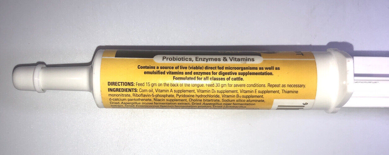 New Durvet DuraMate Calf Prevent 30 Gram Syringe Probiotics Cattle ...