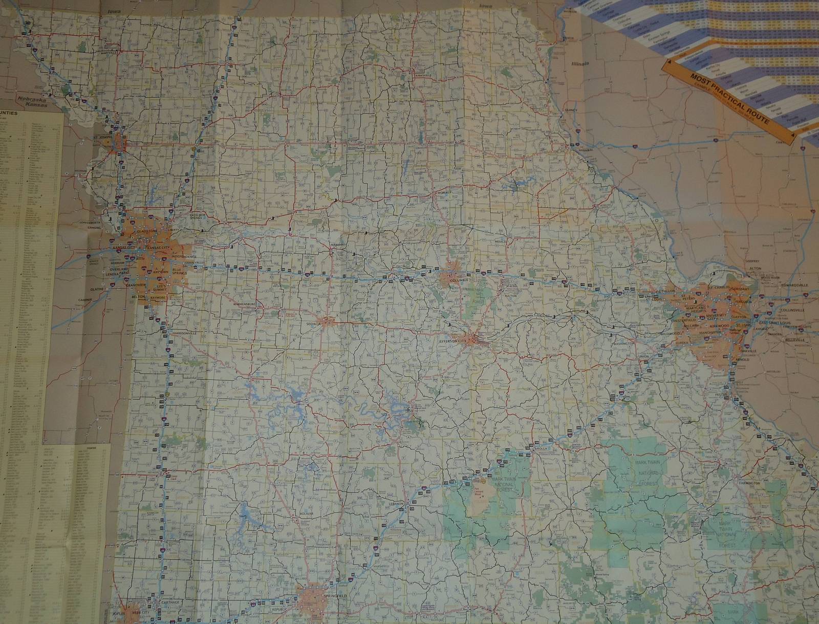 highway map of missouri