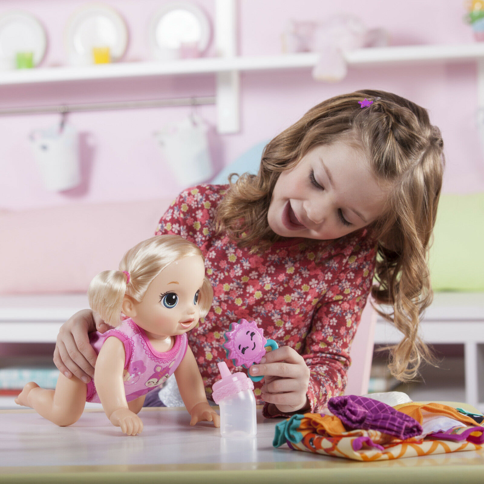 Baby Alive Baby Go Bye Bye: Blonde Hair Doll, Ages 3 and up - Baby Alive Baby Alive Baby Go Bye Bye: Blonde Hair Doll, Ages 3 and up - Baby Alive