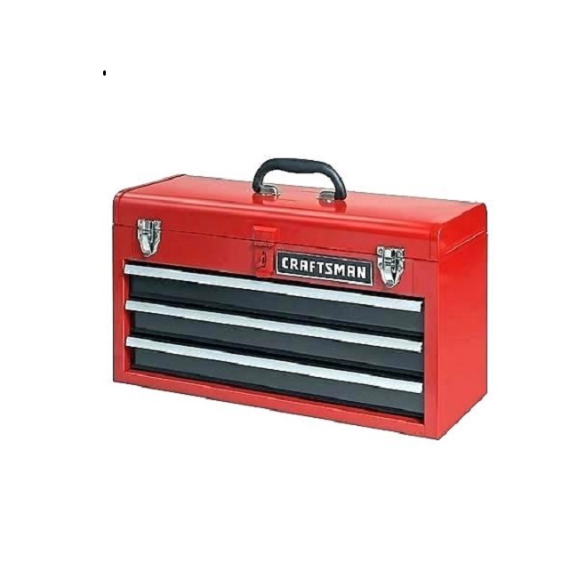 Craftsman Portable Tool Chest 3 Drawer Tool Box Shop Garage Storage ...