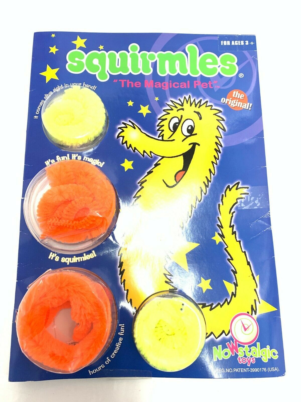 Nowstalgic Toys Squirmles World of 4 Orange & Yellow Magical Pets on a ...