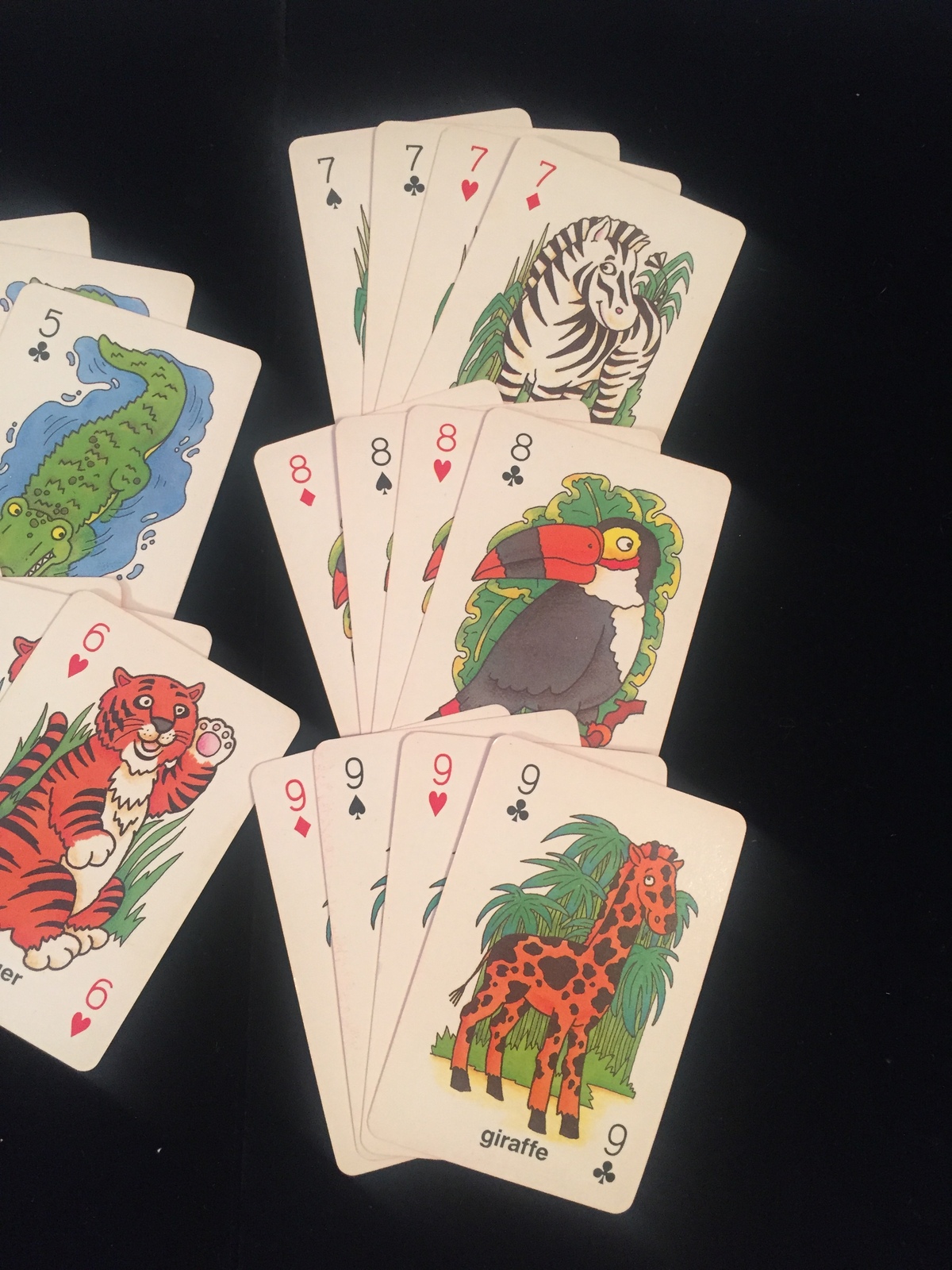 Vintage 80s Creative Child Games card game: CRAZY EIGHTS- Toys, Games ...