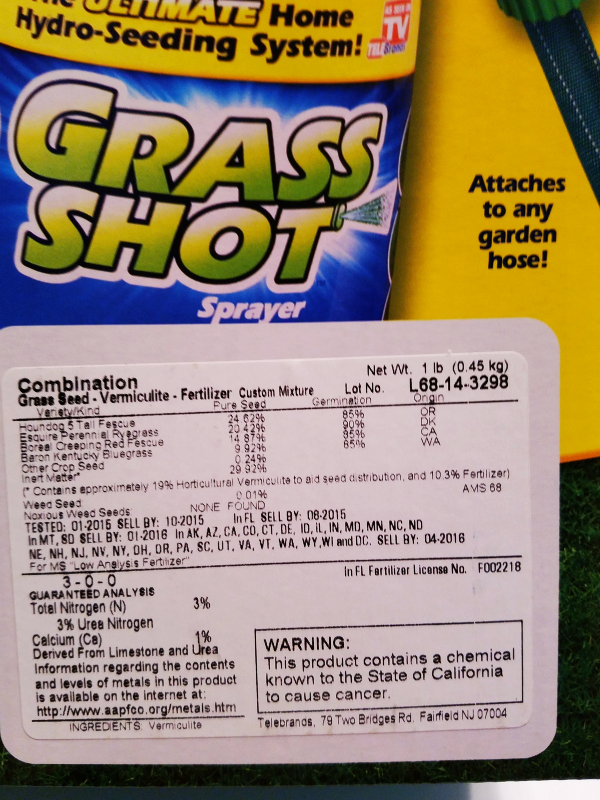 Grass Shot Ultimate Home Hydro Seeding System Seed Sprayer Blend Green ...