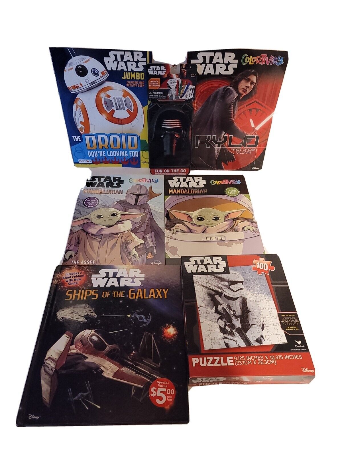 Star Wars Coloring & Activity Books lot w/Puzzle & Ships of the Galaxy ...