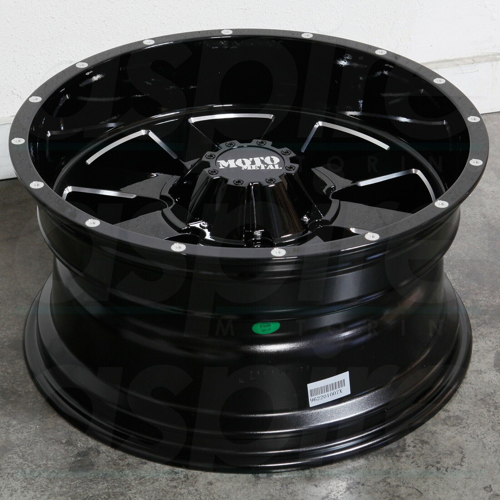 One 17x10 Moto Metal MO962 8x6.5/8x165.1 -24 Black Milled Wheels Rims ...
