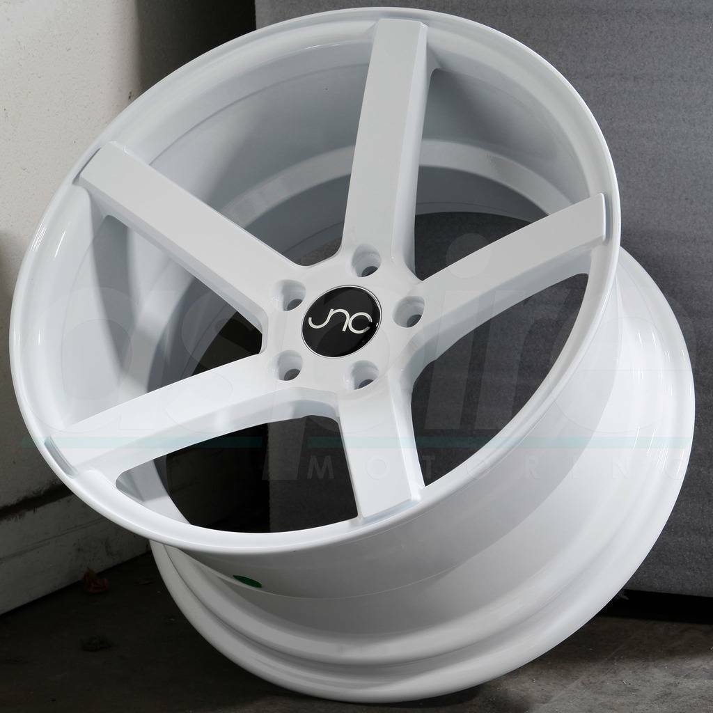 20x9.5 JNC 026 5x120 35 White Wheel New set(4) - Wheels
