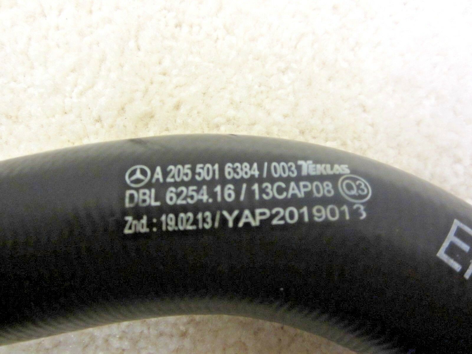 2015 - 2017 MERCEDES C300 / C-CLASS W205 2.0L COOLANT HOSE A2055016384 ...