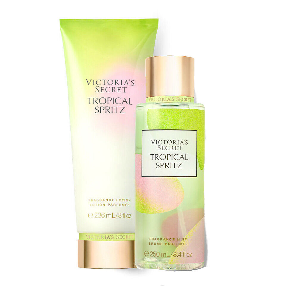 Victoria's Secret Tropical Spritz Fragrance Lotion + Fragrance Mist Set ...