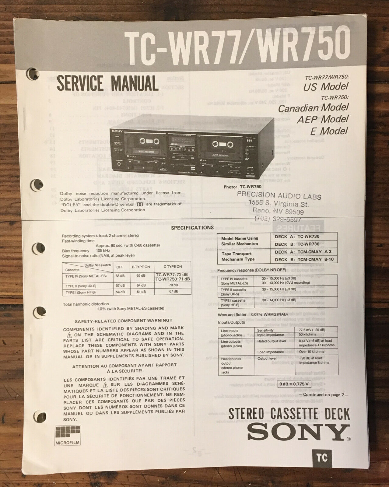 Used Sony TC-K80 Tape recorders for Sale | HifiShark.com