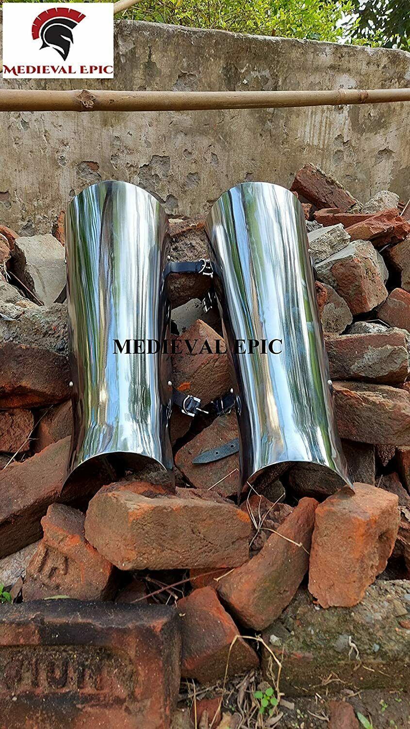Medieval Epic Steel Armour Leg Guards Knight Cosplay Costume Medieval ...