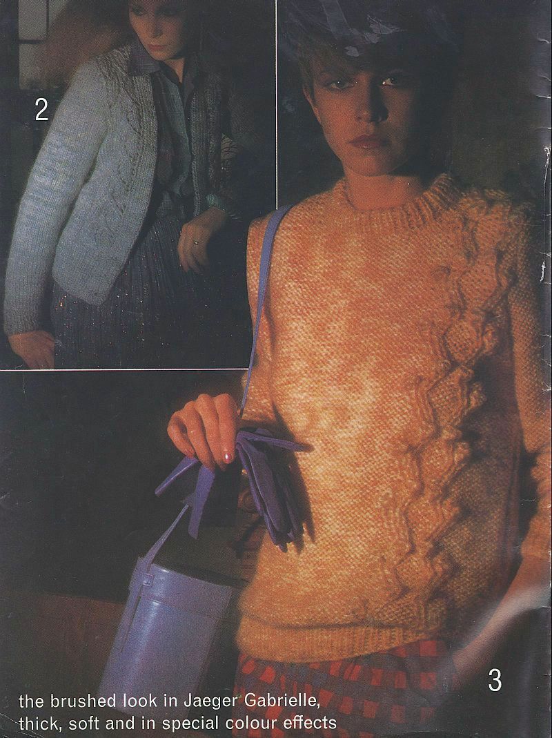 1980 Jaeger Misses Mens Hand Knit Sweater Coat Jacket Slipover Cardigan ...