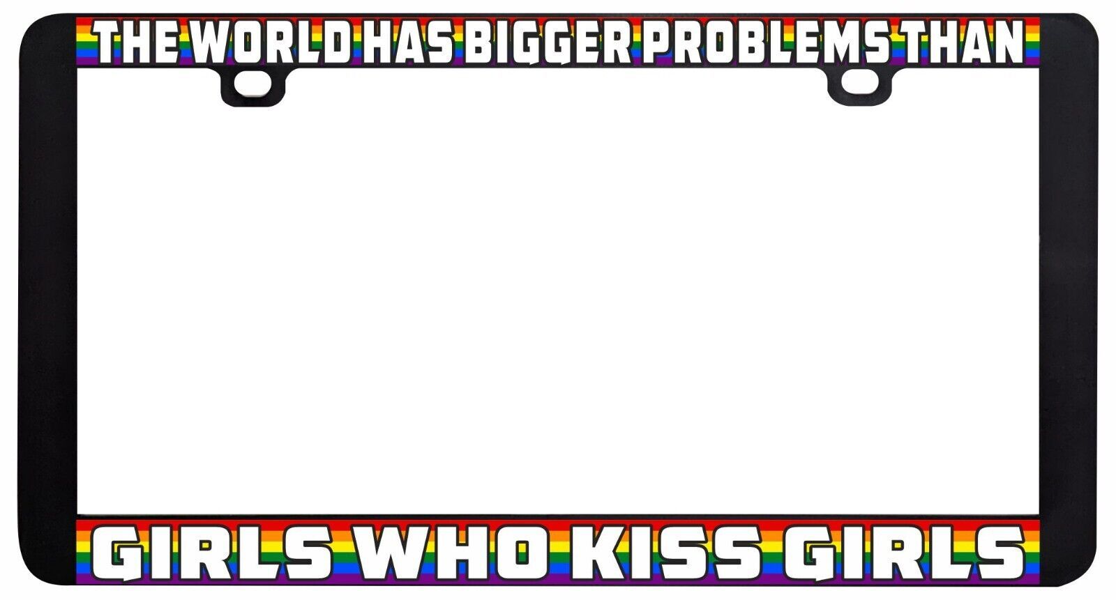 The World Biggest Problems Girls Gay Lesbian LGBTQ Rainbow License ...