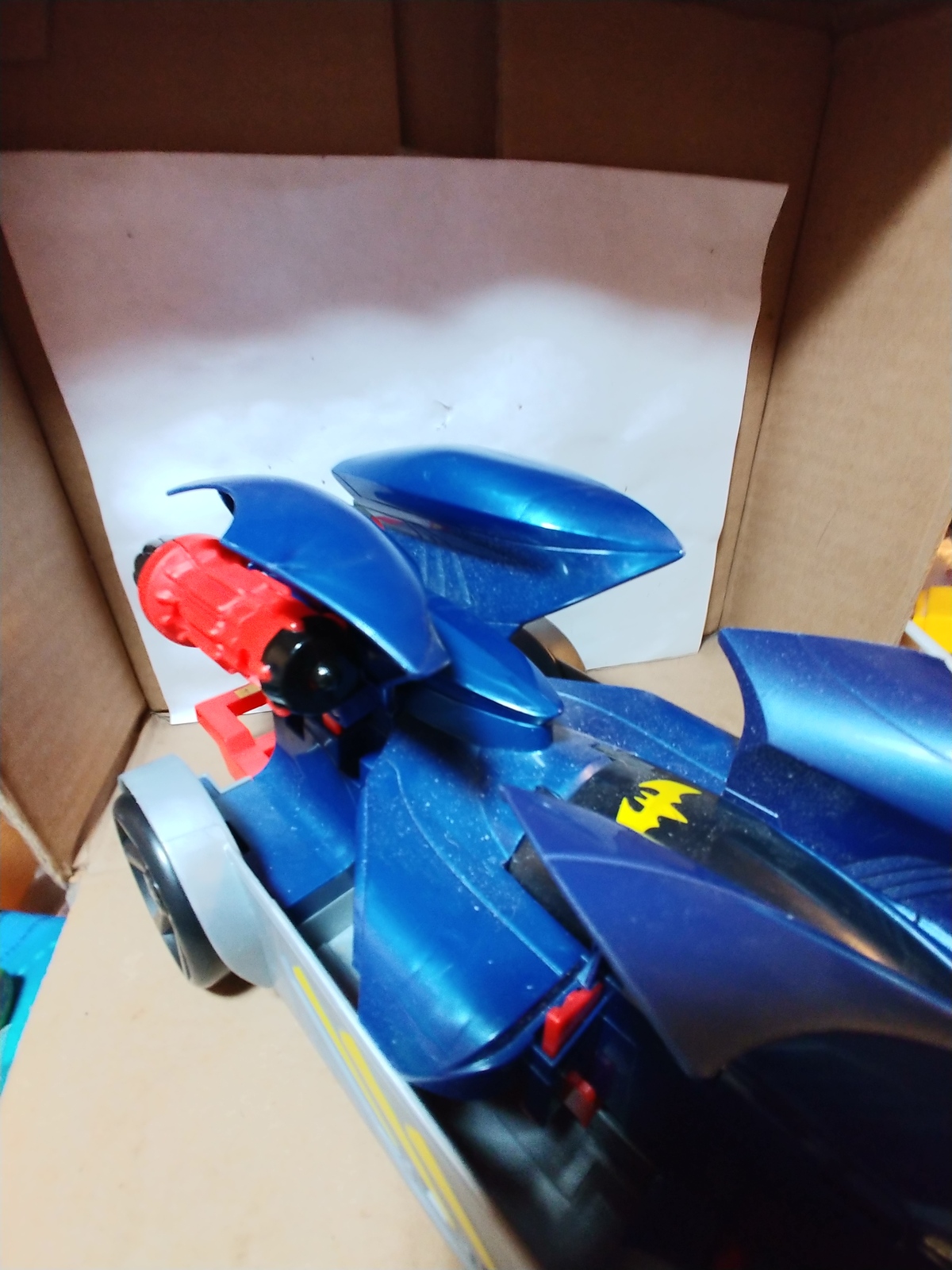 2013 Batman Blue Transform & Attack Batmobile Vehicle Car Toy DC Comics ...