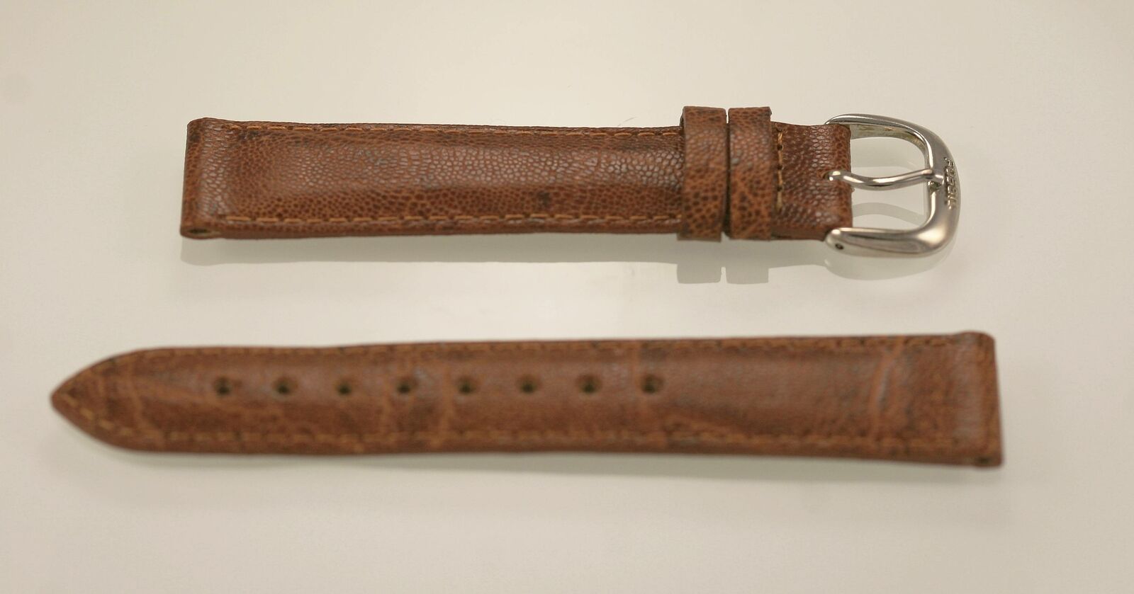 Fossil Unisex Stainless Steel Tan Leather Replacement Watch Band 18mm Watch Bands