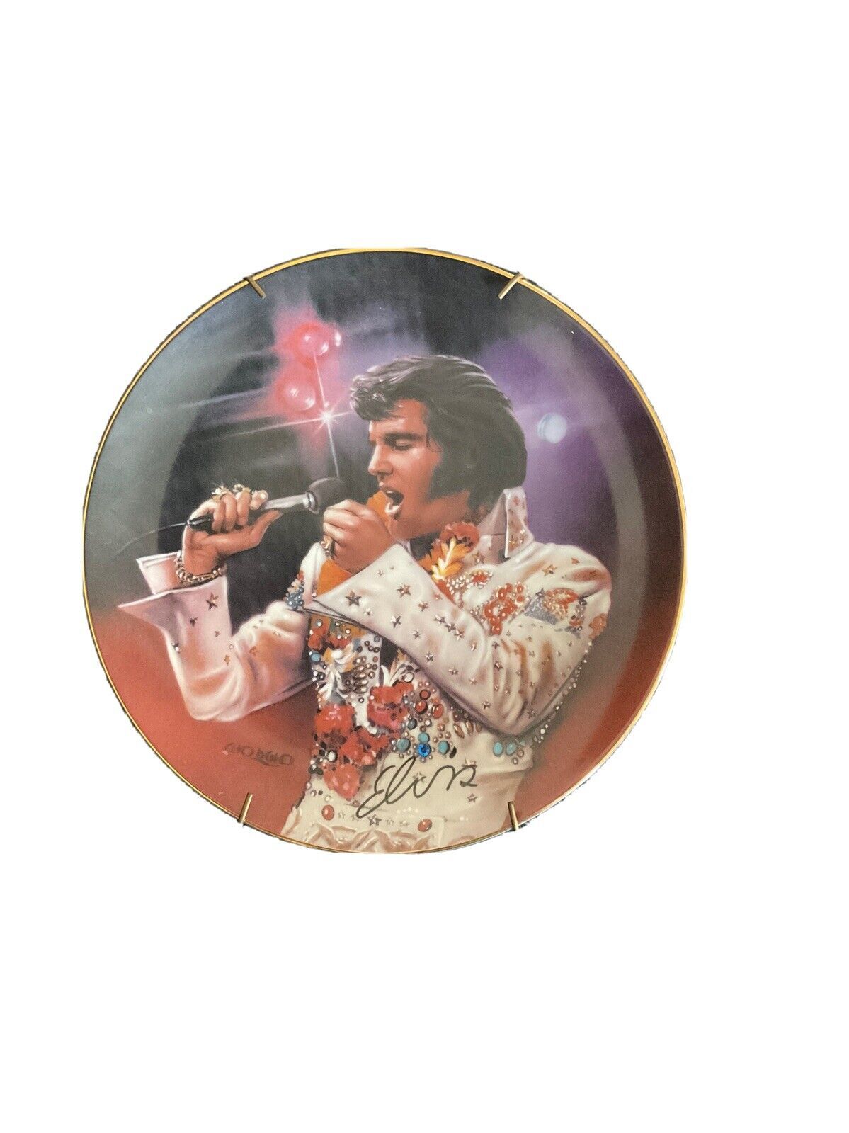 Elvis Presley "The King" Remembering Elvis Plate By Bradford Exchange ...
