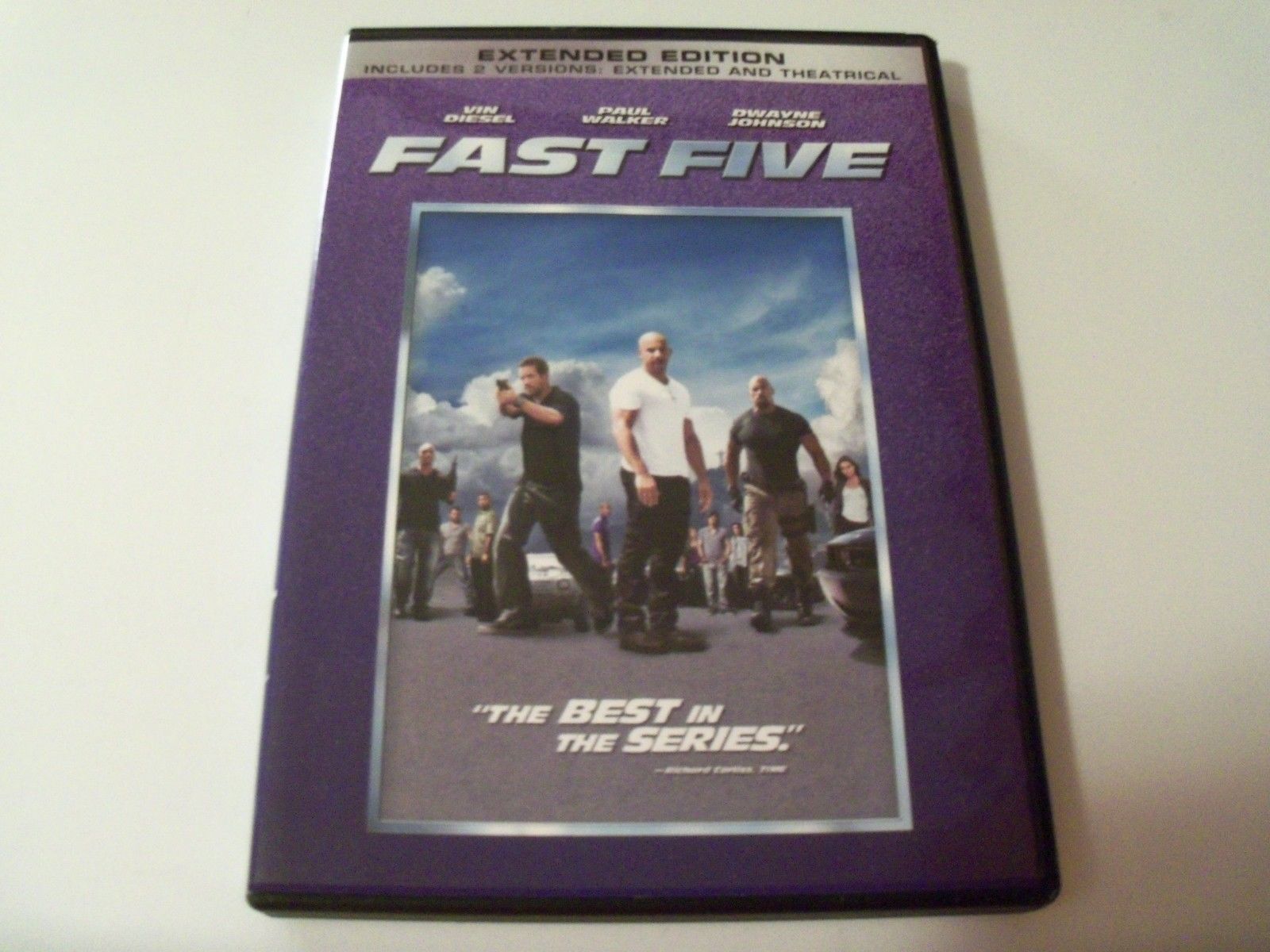 Fast Five DVD Widescreen Extended Vin Diesel Paul Walker Dwayne Johnson ...